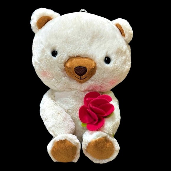 Hallmark | Toys | Hallmark Plush Bear Bella Stuffed Animal Pink Rose ...